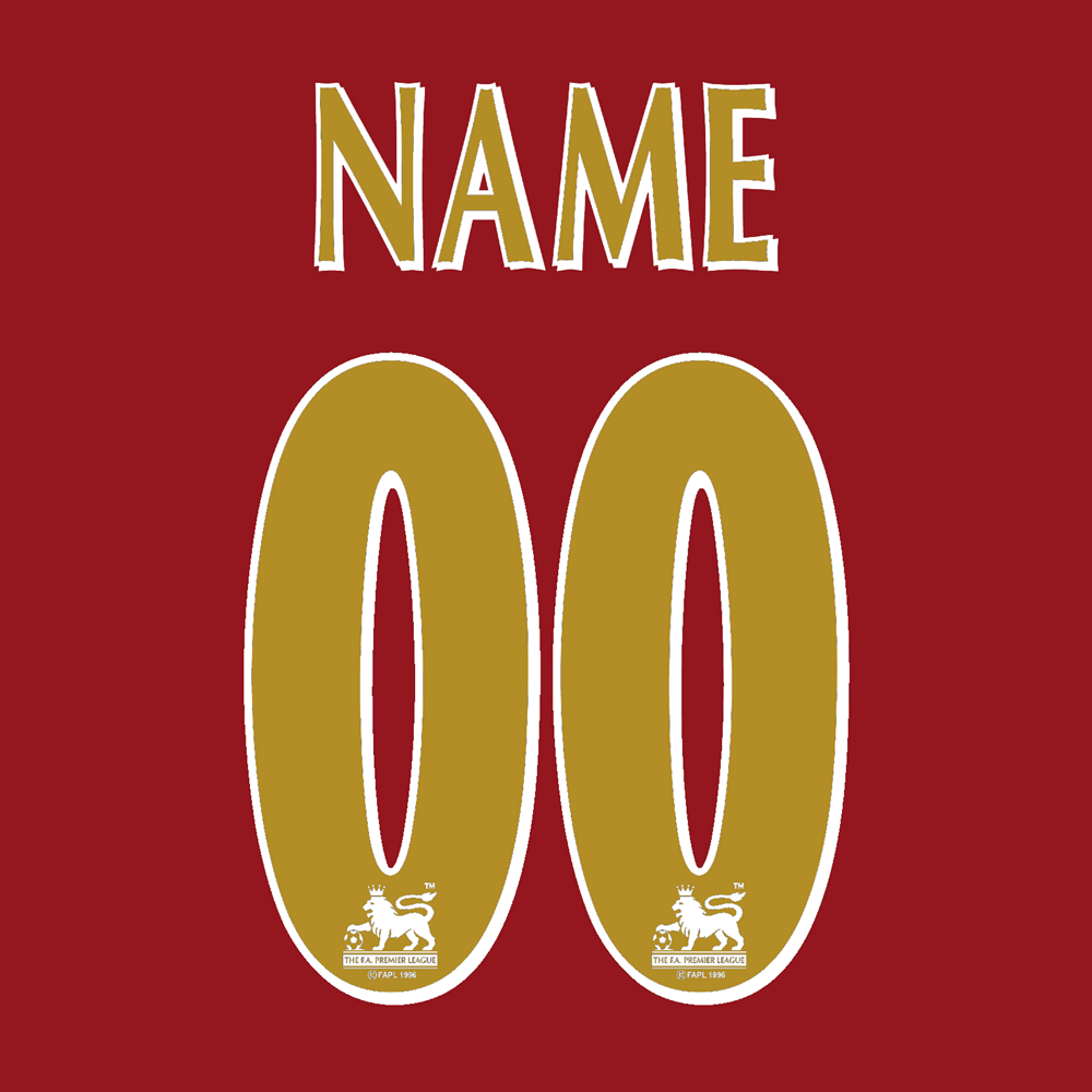 Custom 1997/07 Premier League Print (Gold)