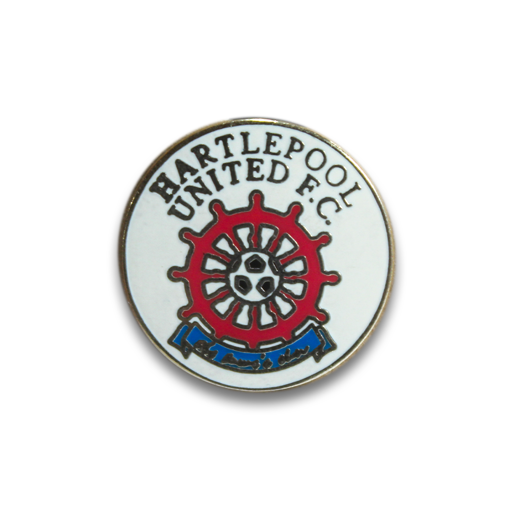 Hartlepool United FC Pin Badge - White — Football Central