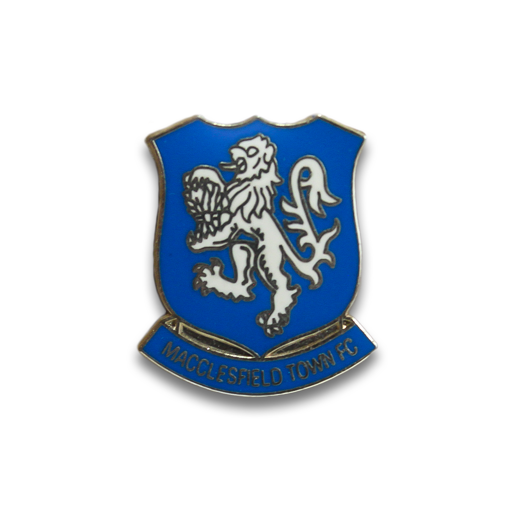 Macclesfield Town FC Pin Badge - Blue — Football Central