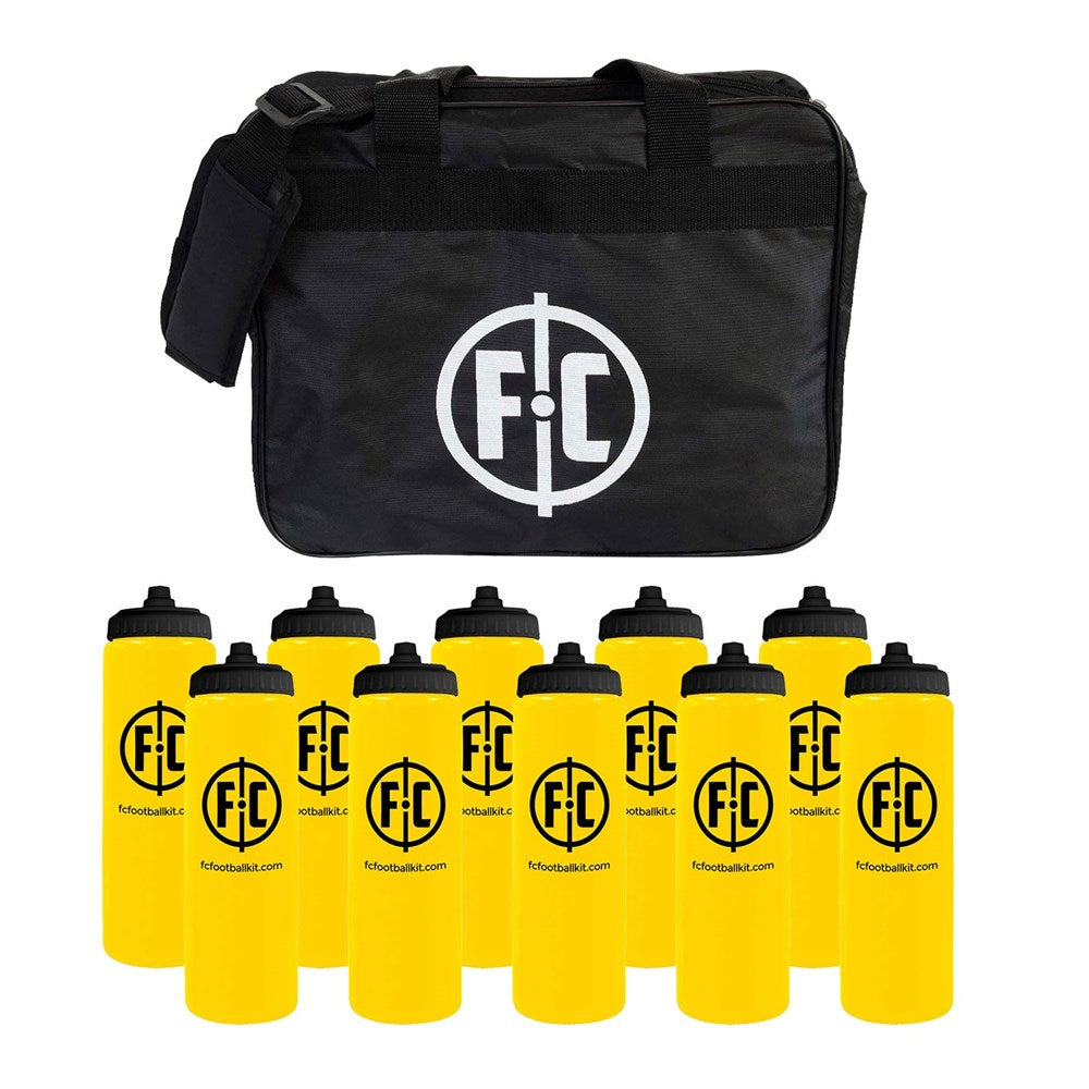FC Bottle Bag + 10 Drink Bottles Bundle