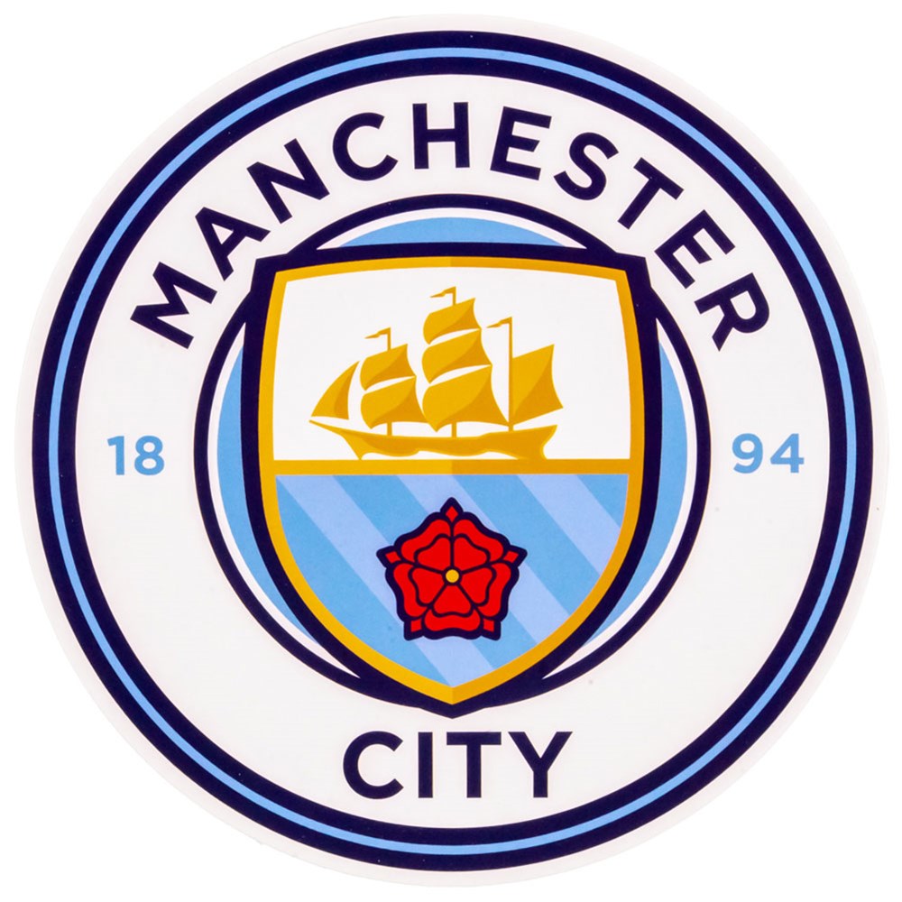 Manchester City Crest Car Sticker — Football Central